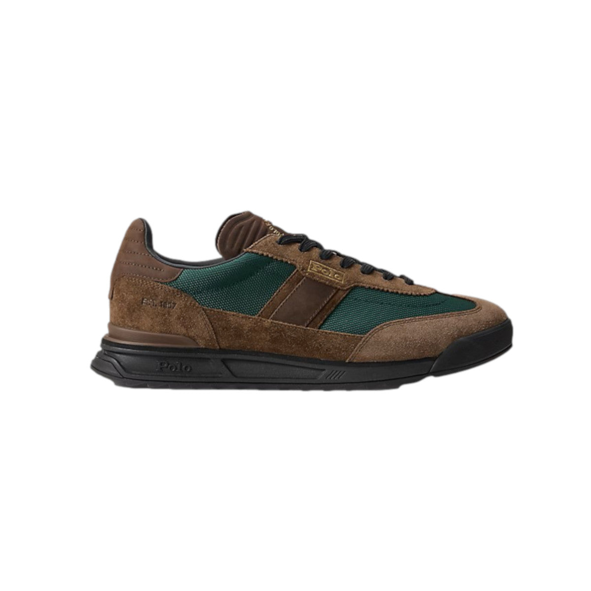 Polo Ralph Lauren Varick Trainers 001 Chocolate Brown/Forest – Frank Bird